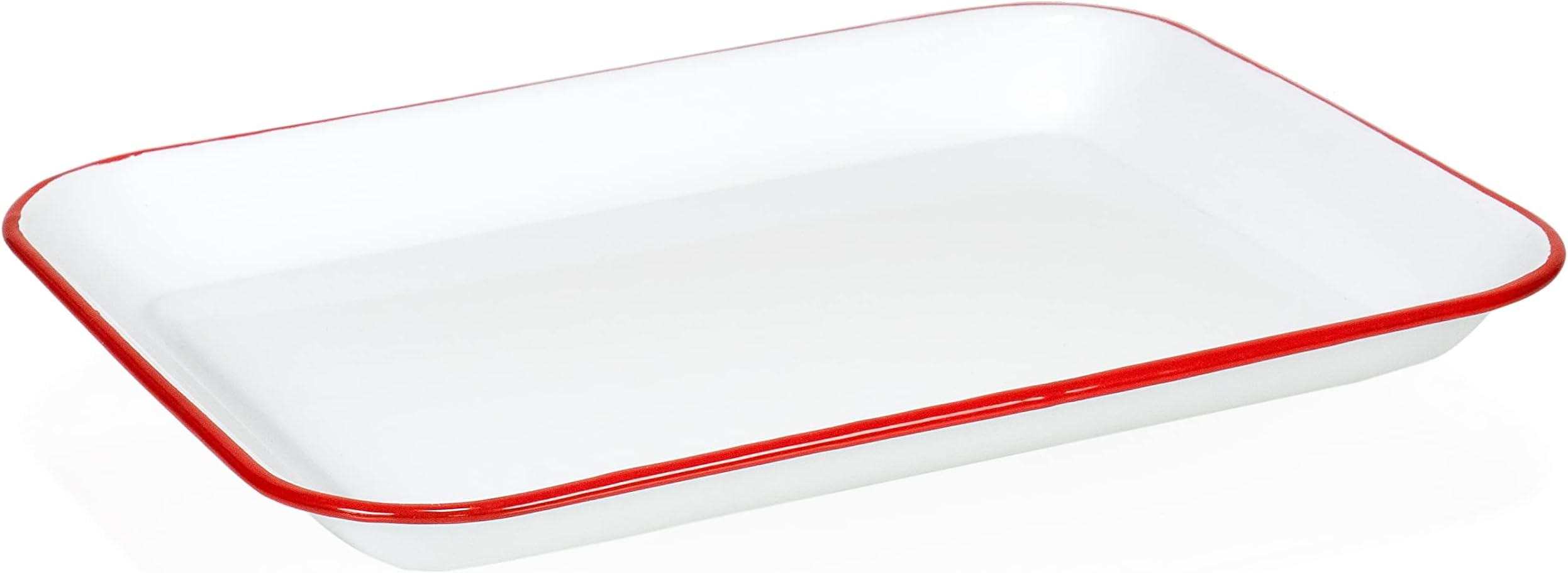 Amazon.com: Red Co. 13.5” x 10” Enamelware Metal Classic 1.6-Quart ...