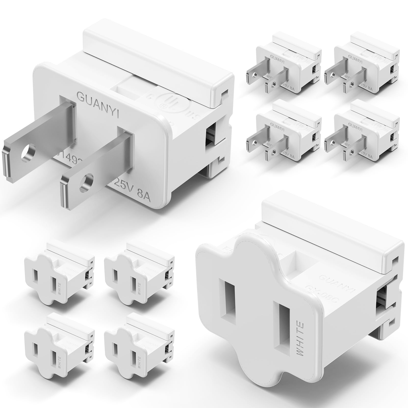 Snapklik.com : Christmas Lighting Male And Female White Slip Plug Set ...