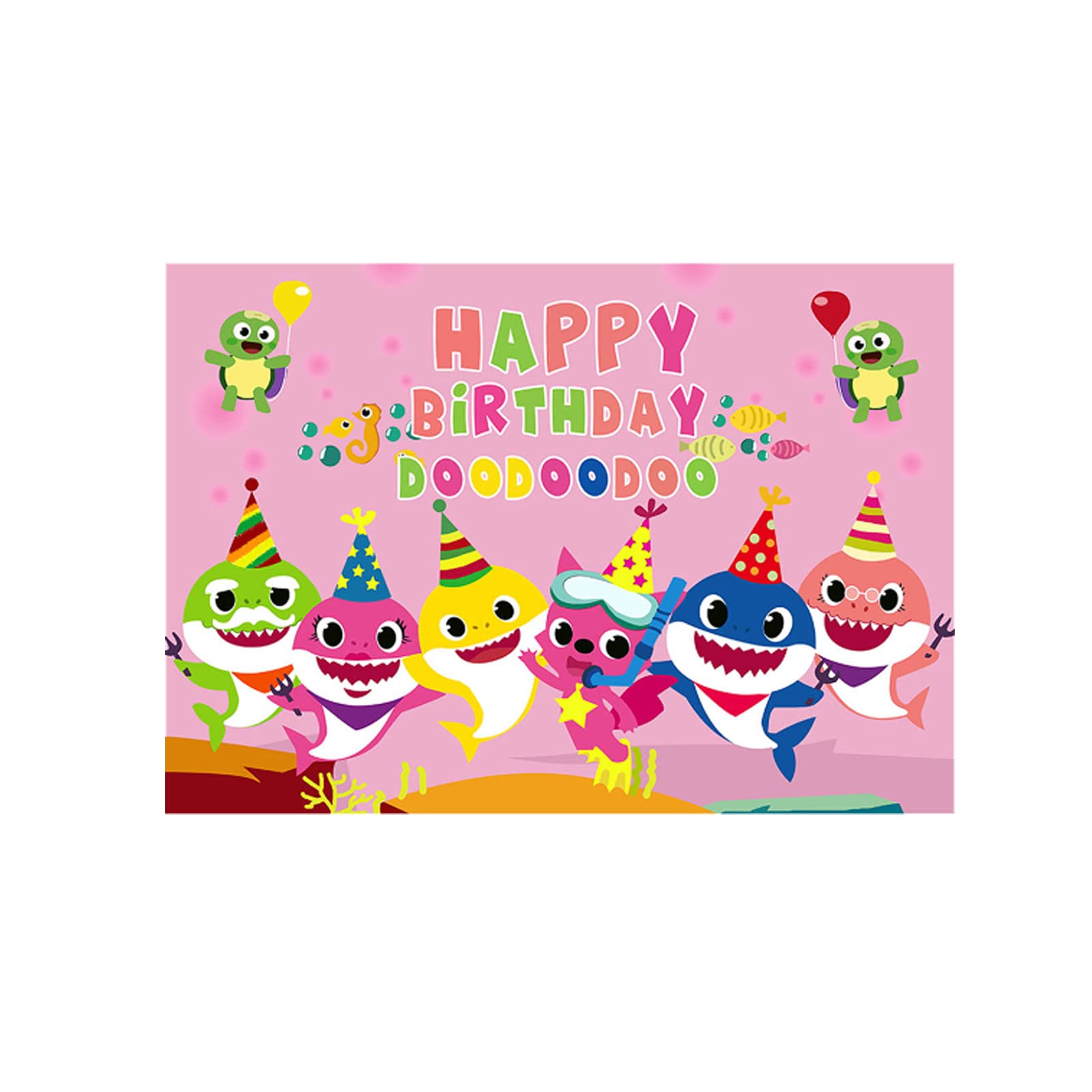 Baby Shark Backdrops Banner Baby Shark Backdrop Banner Baby Shark ...