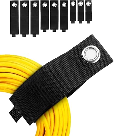 Amazon.com: Heavy-Duty Storage Straps - 9 Pack Hook and Loop Hanging ...