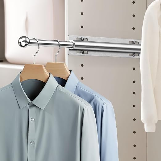 Amazon.com: Supforce Valet Rod for Closet Pull Out, Retractable Slide ...