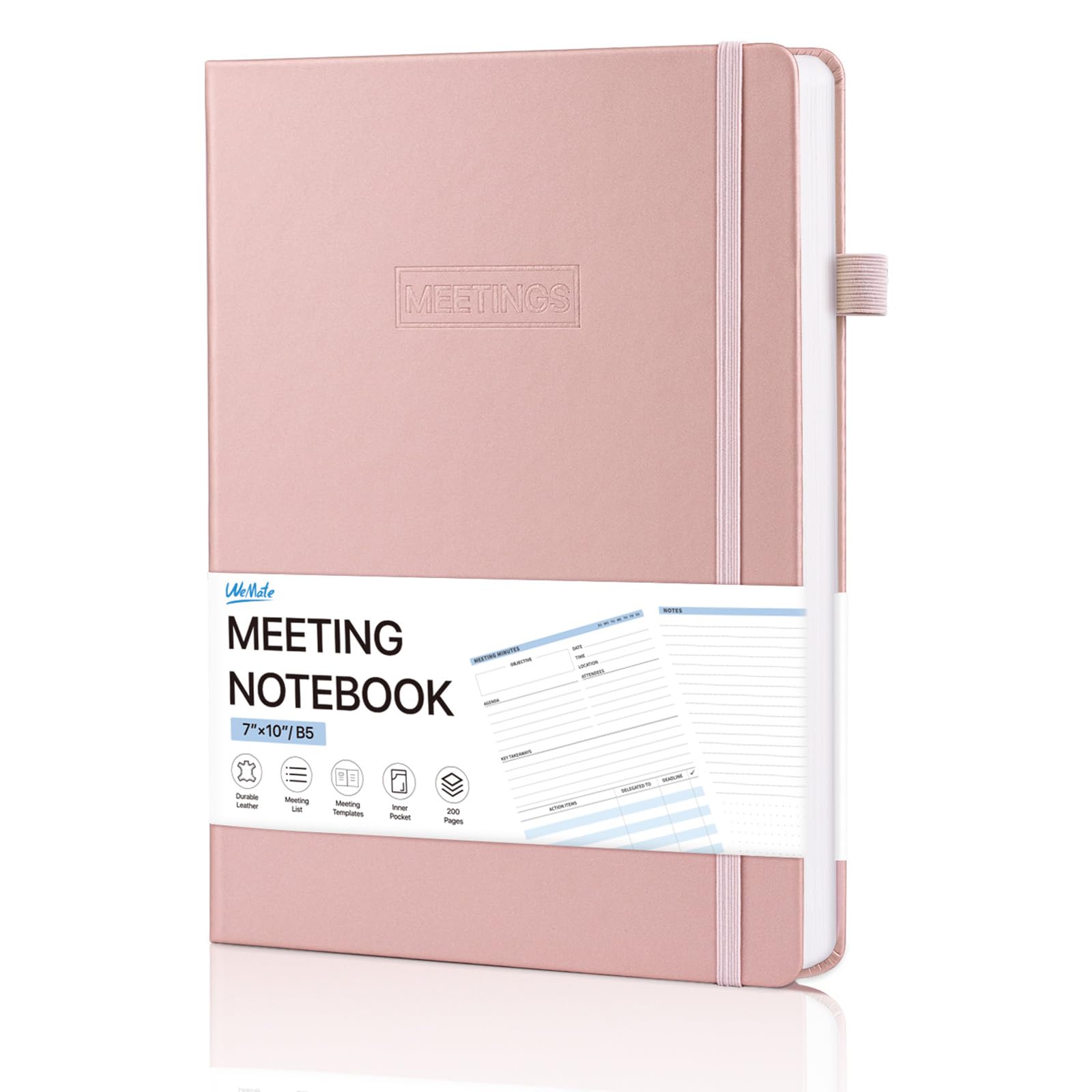 Amazon.com : WEMATE Meeting Notebook for Work, Work Planner Notebook ...