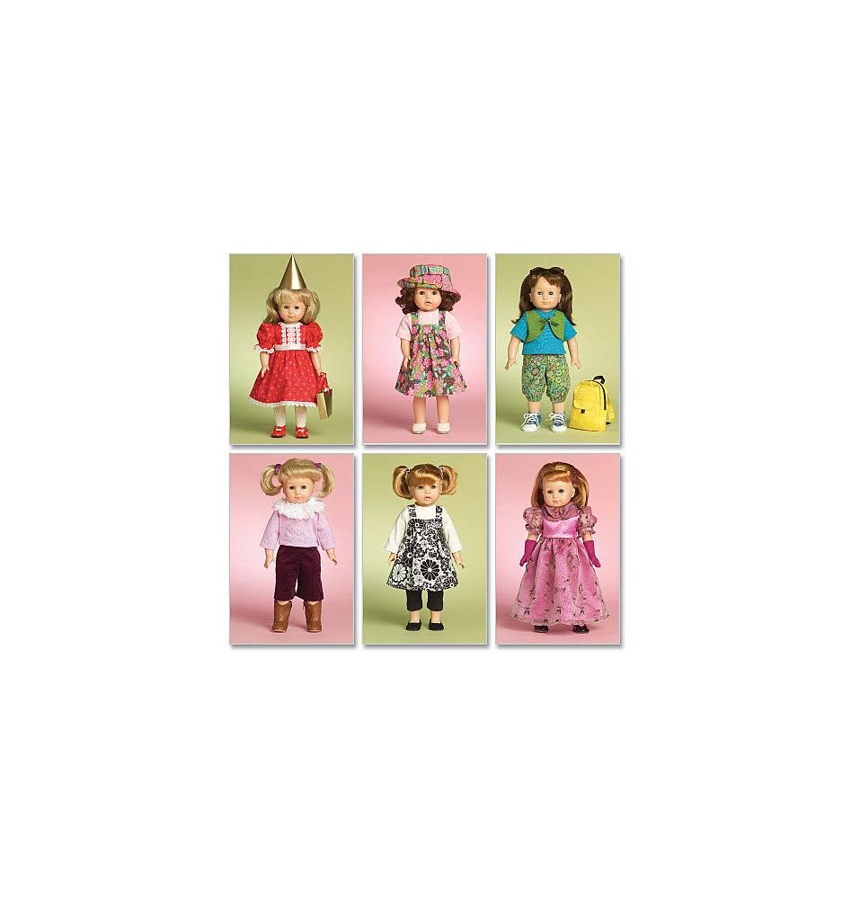 Amazon.com: McCall's Patterns M5554 Doll Clothes for 18-Inch Doll, One ...