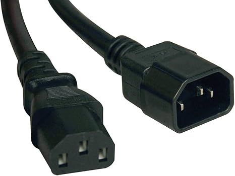 Amazon.com: Tripp Lite Standard Computer Power Extension Cord 10A ...