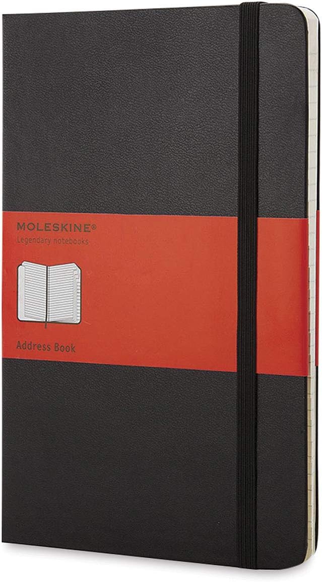 Amazon.com: Moleskine PRO Address Book, Hard Cover, Large (5" x 8.25 ...