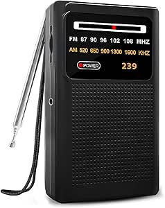 Mini Radio Battery Operated, AM/FM Pocket Radios with Excellent ...