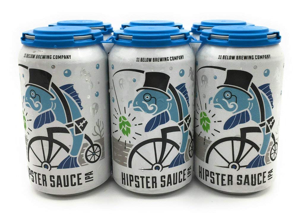 Amazon.com: 11 Below Hipster Sauce IPA, 6 pk, 12 oz cans, 6.5% ABV ...