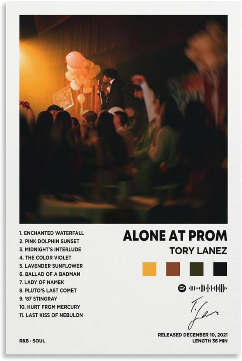 DIDIDO Tory Poster Lanez - ALONE AT PROM Album Cover Canvas Posters for ...