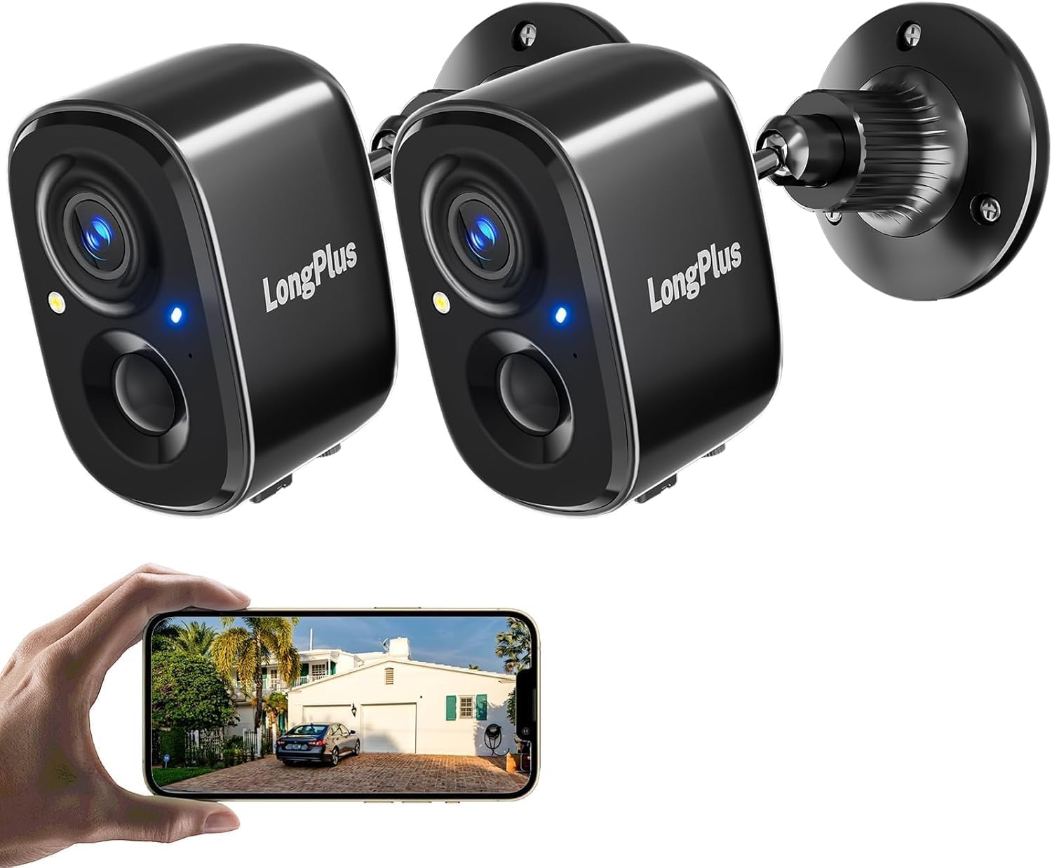 LongPlus Security Camera Wireless Outdoor Camera Wireless Camera for ...