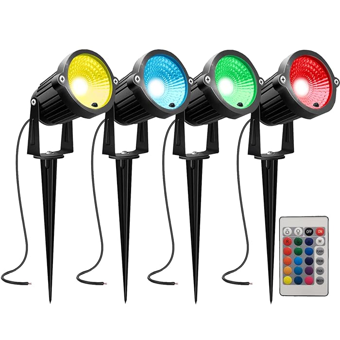 Buy AHOTSUK LED Landscape Light Low Voltage Outdoor Spotlight Garden ...