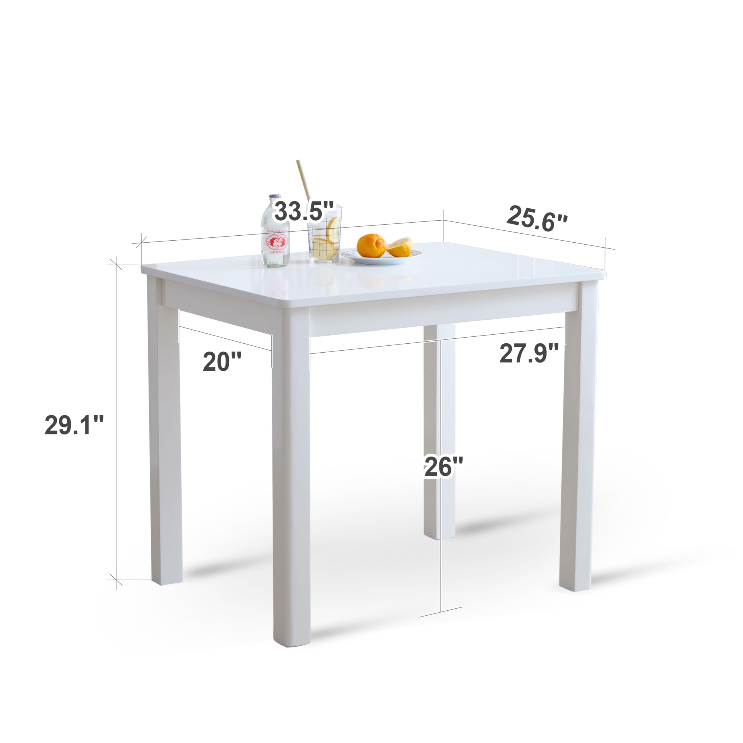 Snapklik.com : Livinia Cabin 33.5" Wooden Dining Table/Small ...