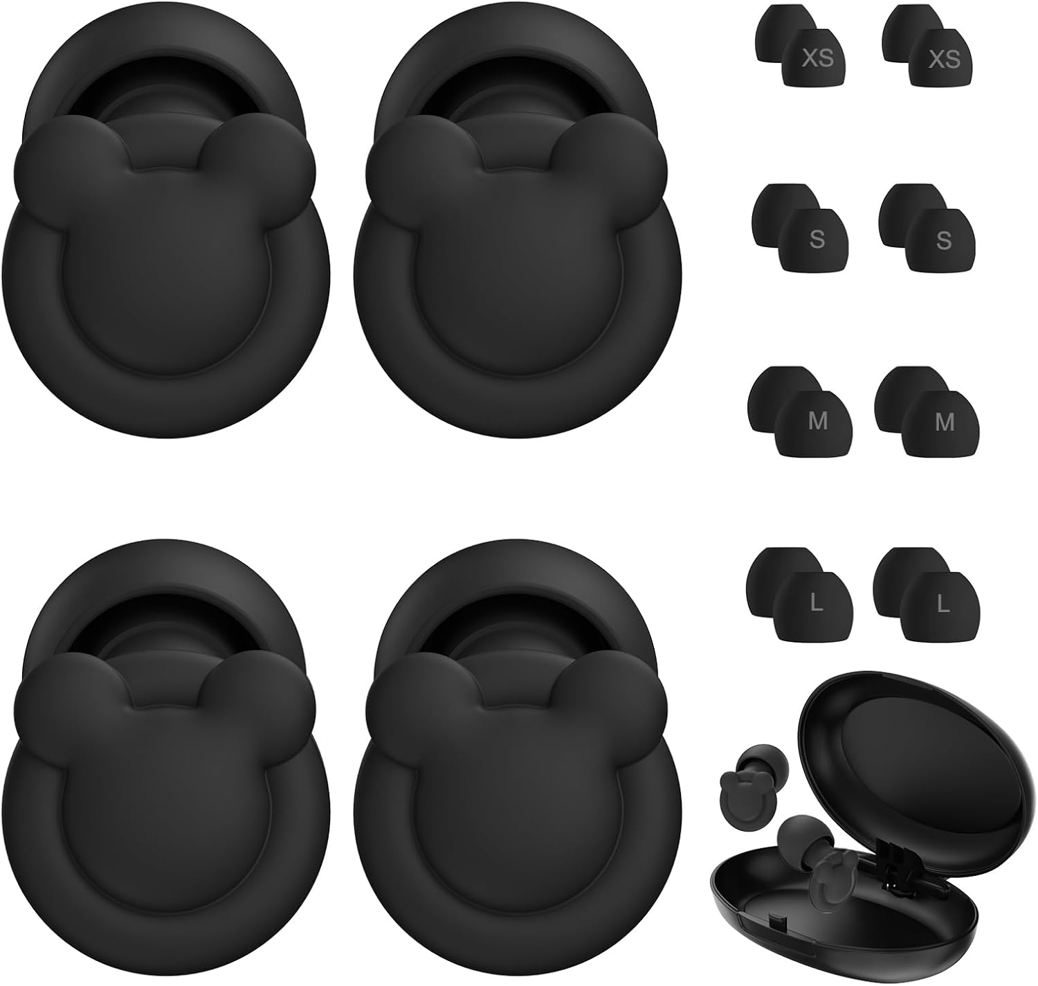 Amazon.com: 2 Pairs Ear Plugs for Sleeping Noise Cancelling, Reusable ...