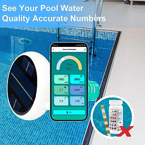 Snapklik.com : RYAKKA Floating Smart Pool Monitor Newest Pool Water ...
