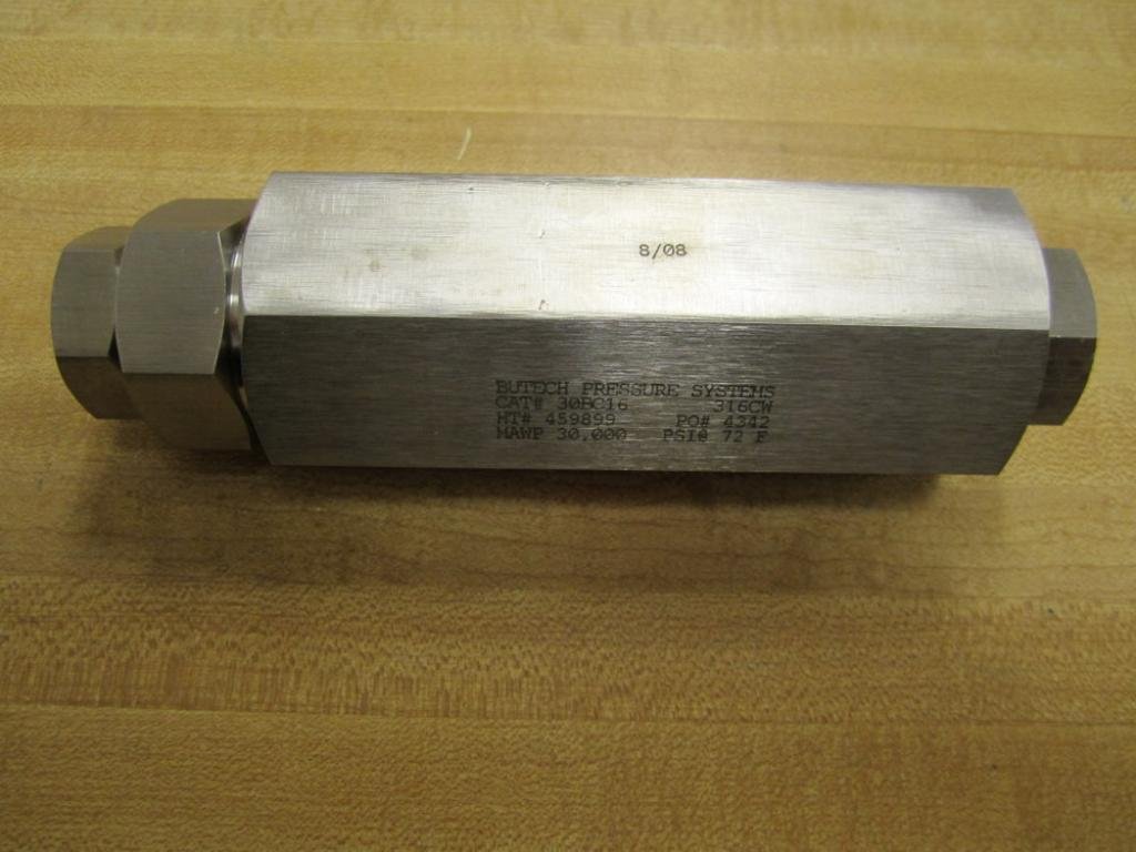 Butech Pressure Systems 30BC16 Check Valve: Amazon.com: Industrial ...