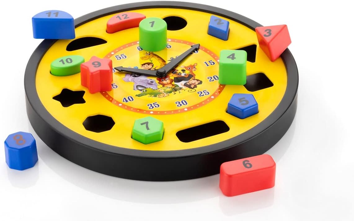 Buy ZUDO TOYS ZUDO Plastic Early Educational Teaching Clock Toy - Time ...