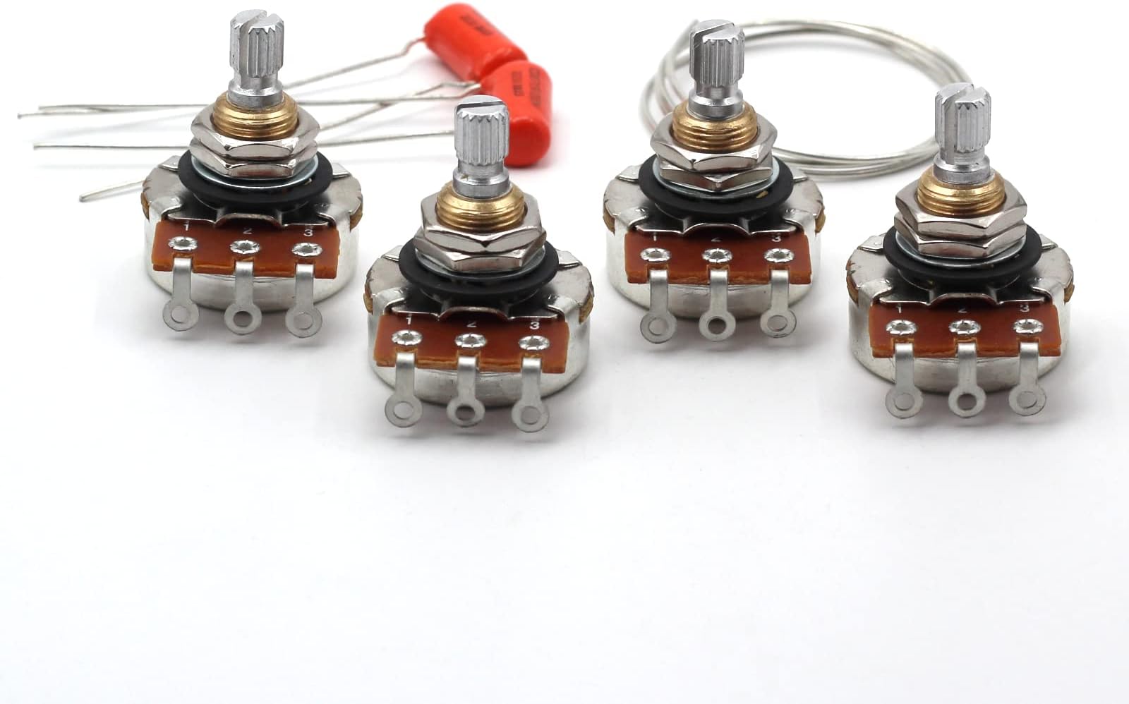 Amazon.com: Bourns 500K LONG Split Shaft Audio Taper Low Friction ...