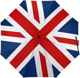 Amazon.com: British Flag Fashion Umbrella Windproof Travel Sun Folding ...