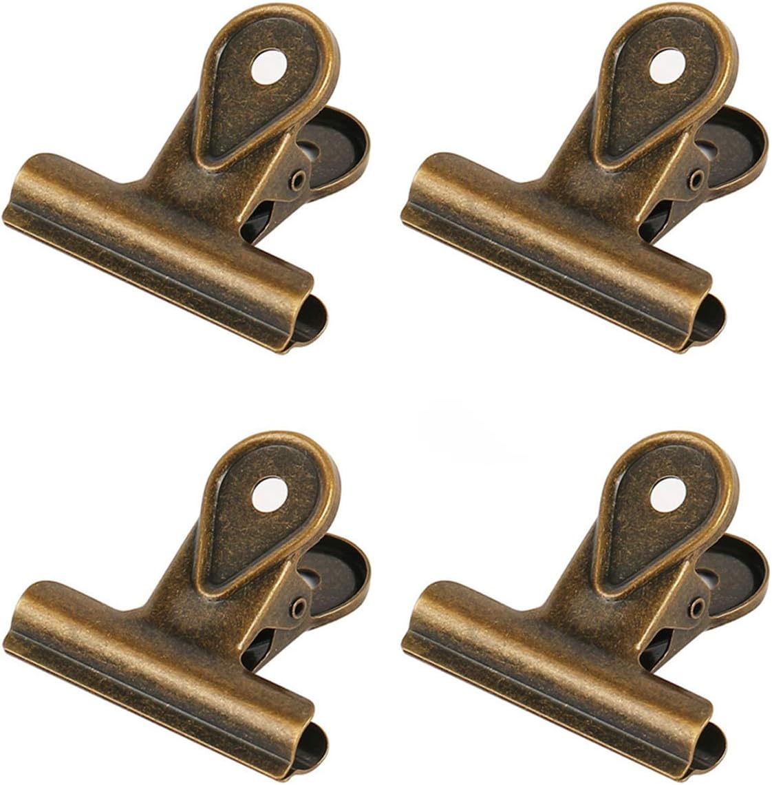 Yique 4 Pack Metal Bulldog Clips, Metal Duckbill Binder Clips, Invoice ...