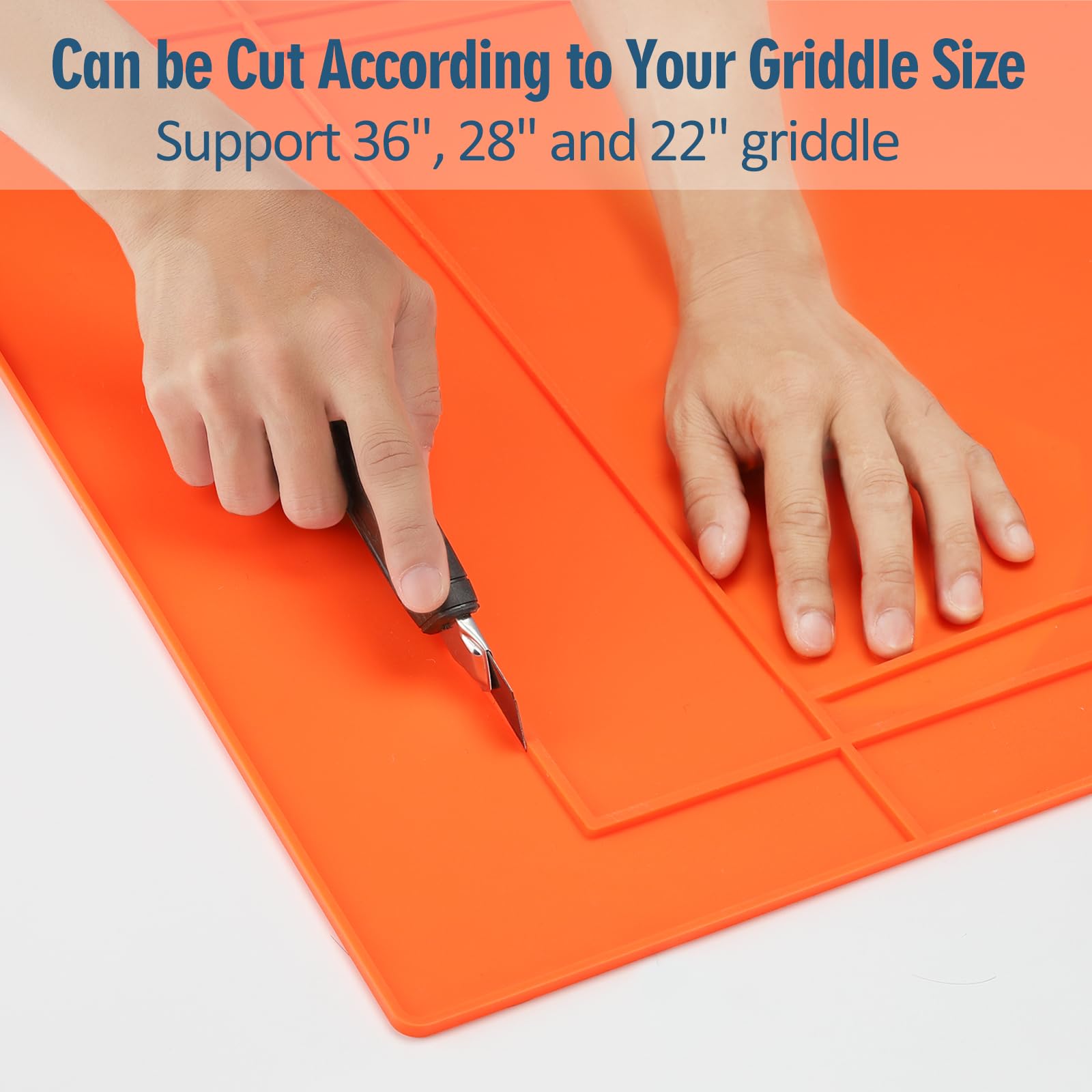 MOFEEZ Griddle Mat, Food Grade Silicone Mat, Customizable Size ...