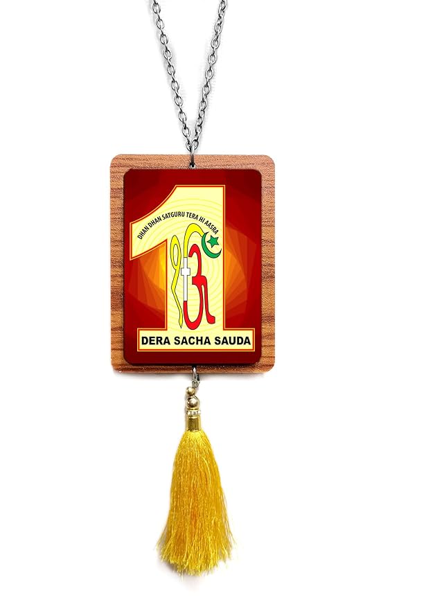 DDL Dera Sacha Sauda Car Hanging with Latkan - 4x4 Inch, Wooden ...