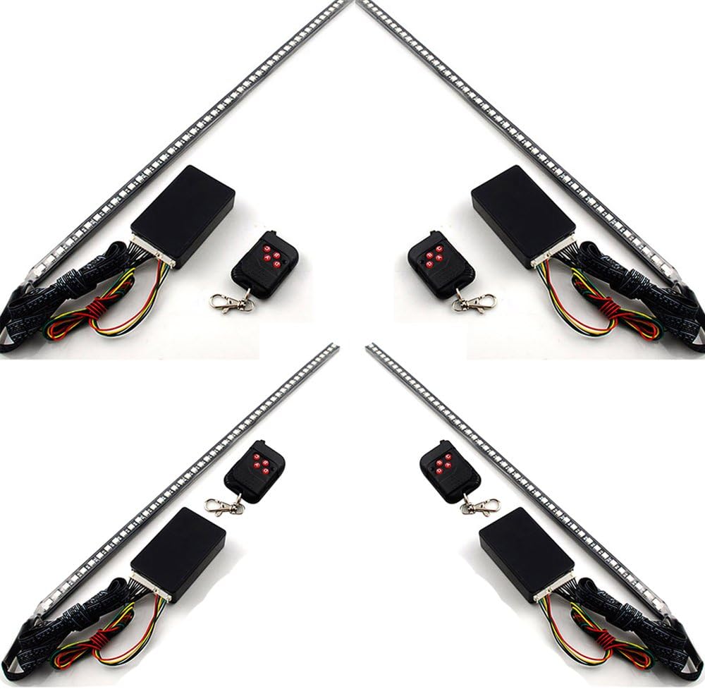 Amazon.com: iJDMTOY 4pc Strip 12-Inch 7-Color RGB 72-LED Knight Night ...