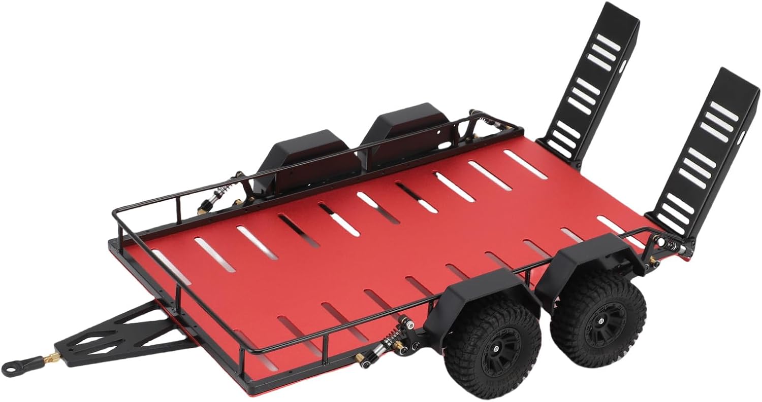 Amazon.com: ZJchao RC Trailer Aluminum Alloy High Simulation Metal ...