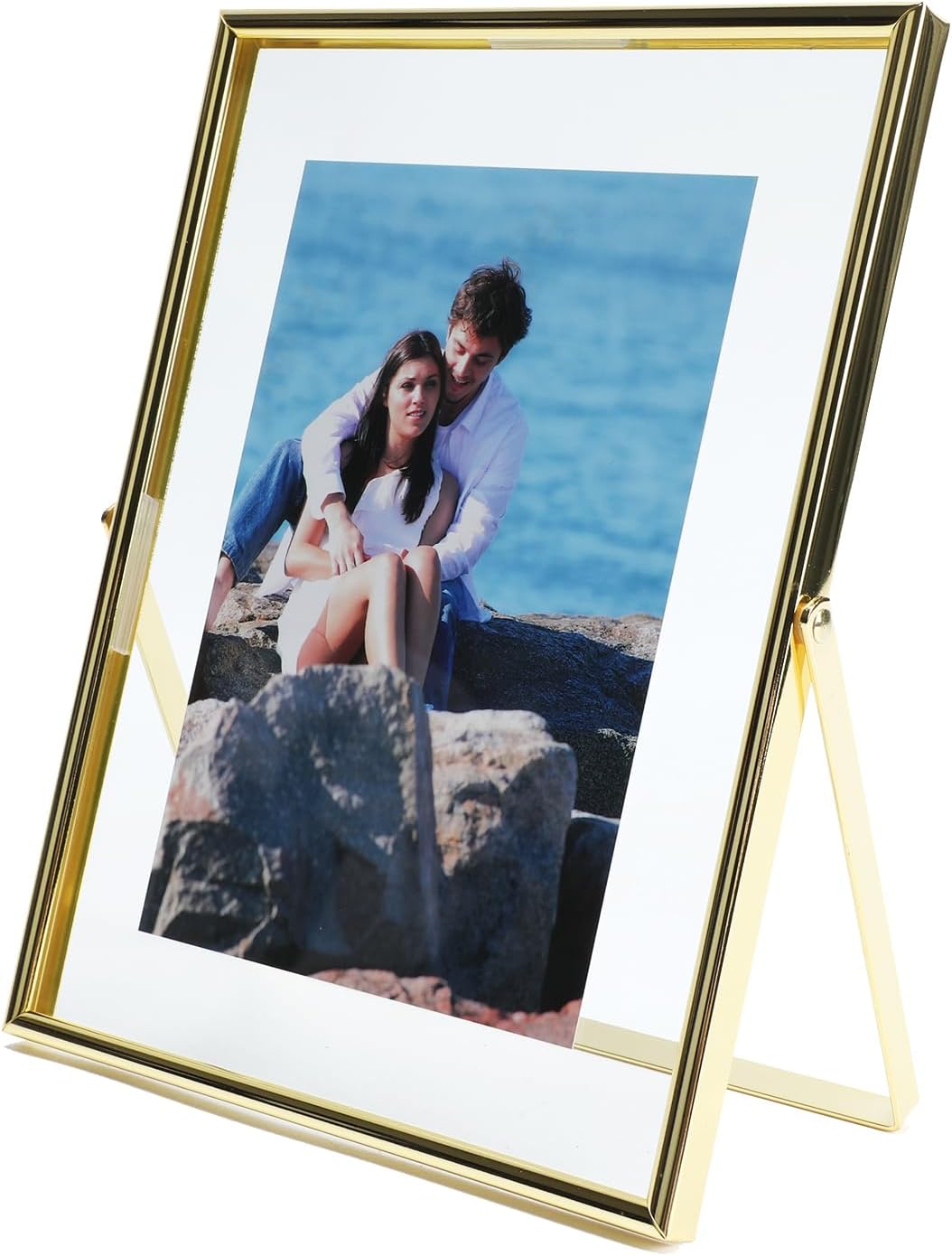 Amazon.com - AhaGo Gold Floating Frame (8×10 inches, Vertical), For ...