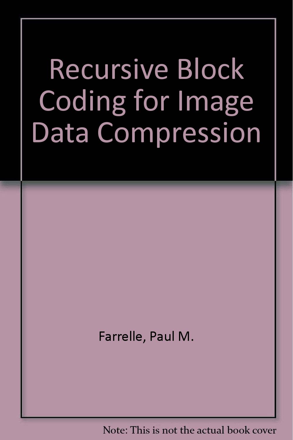 Recursive Block Coding For Image Data Compression اشتري اون لاين بأفضل الاسعار في مصر سوقكوم