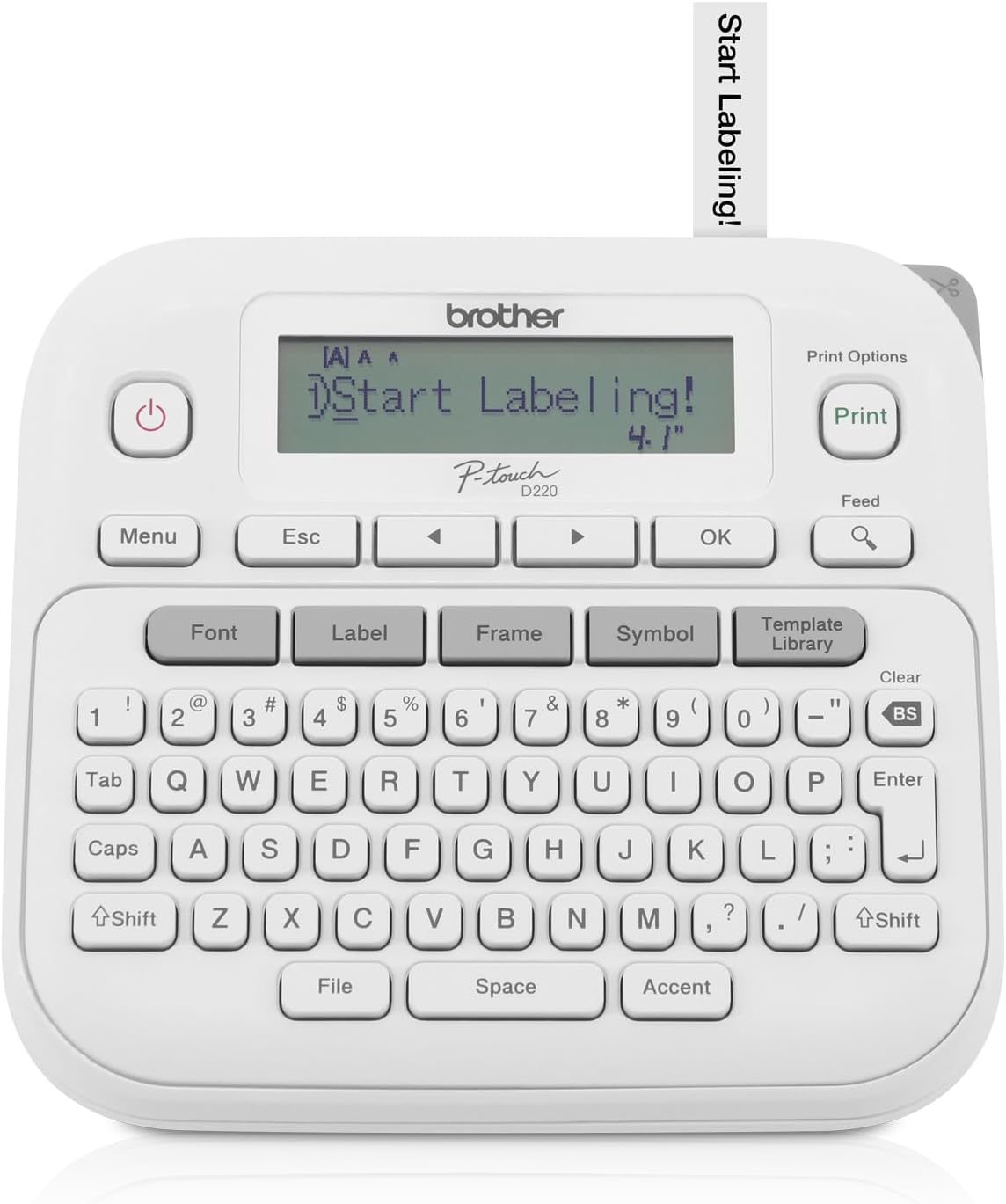 Brother P-Touch Handy Label Maker Negro, Plata Impresora de Etiquetas ...