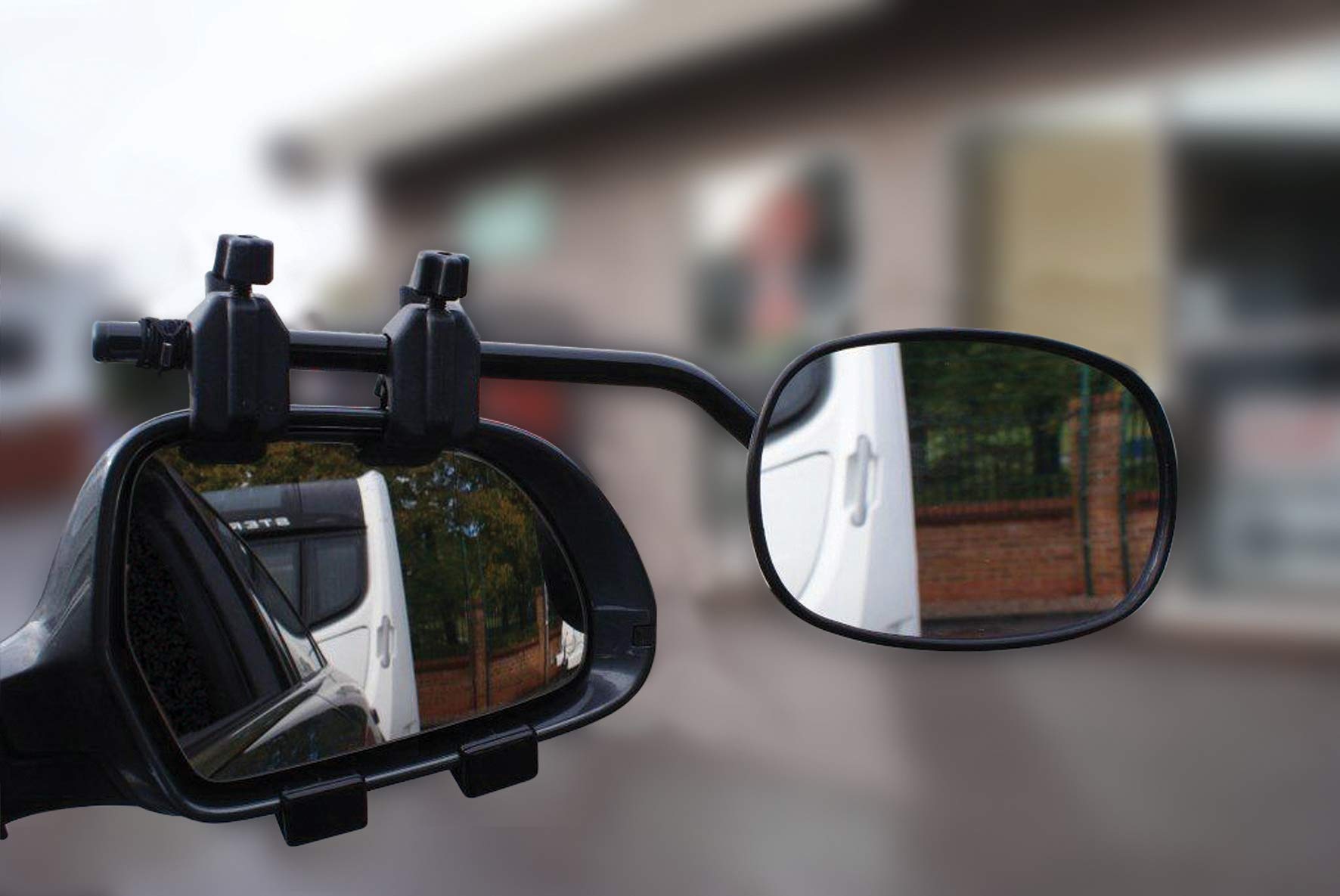 Super Steady Caravan Towing Mirror Twin Pack Universal Fit Glass ...