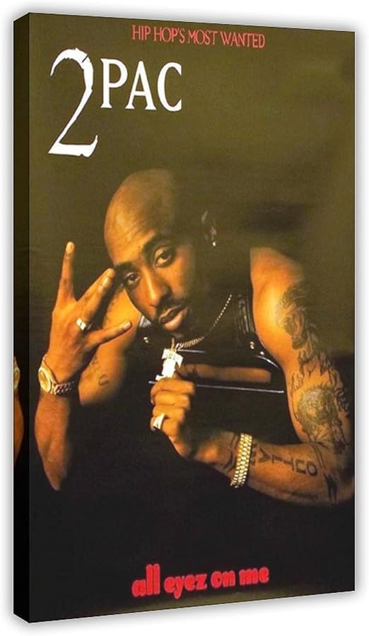 Amazon.com: CAWQMVNB 2Pac Singer Poster (10) Canvas Poster Bedroom ...