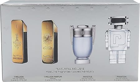Amazon.com: Paco Rabanne Mini set de 4 piezas para hombre: UN MILLION 0 ...