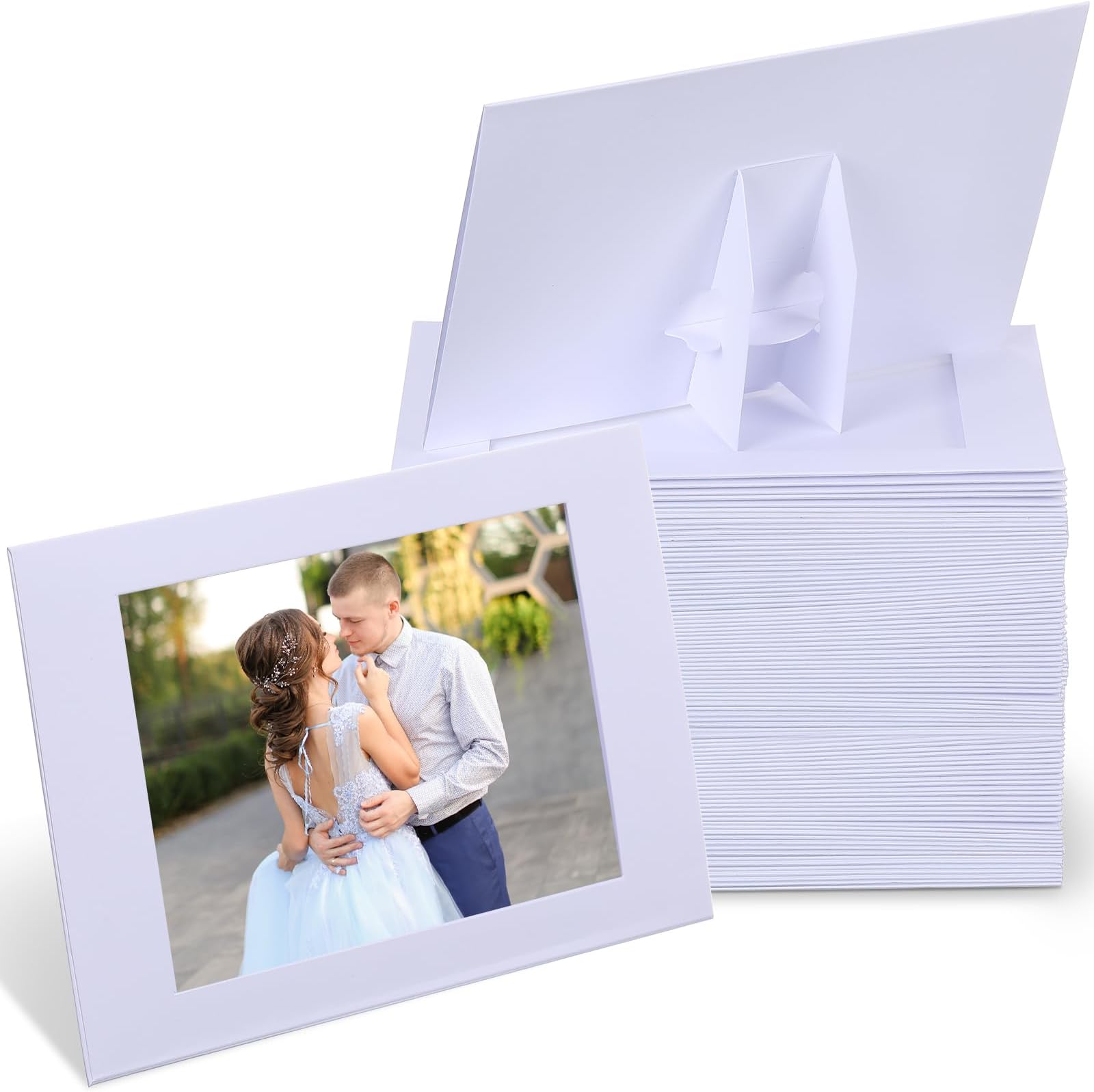 Amazon.com - Meonua 50 Pack Standing Paper Picture Frames,4x6Cardboard ...