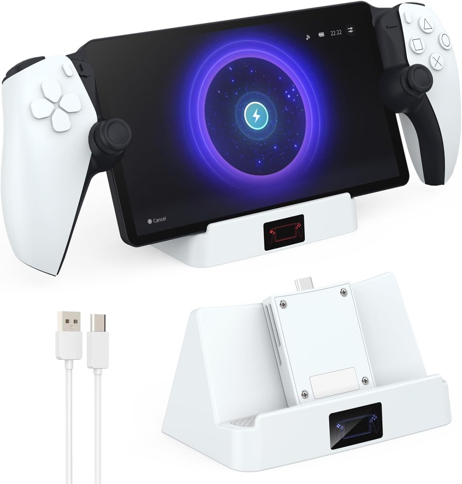Amazon.com: AceGamer Charging Stand for PlayStation Portal, Enhanced ...