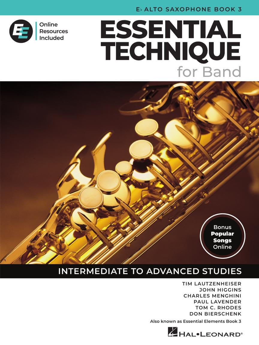 Amazon.com: Essential Technique for Band - Eb Alto Saxophone Book 3 ...
