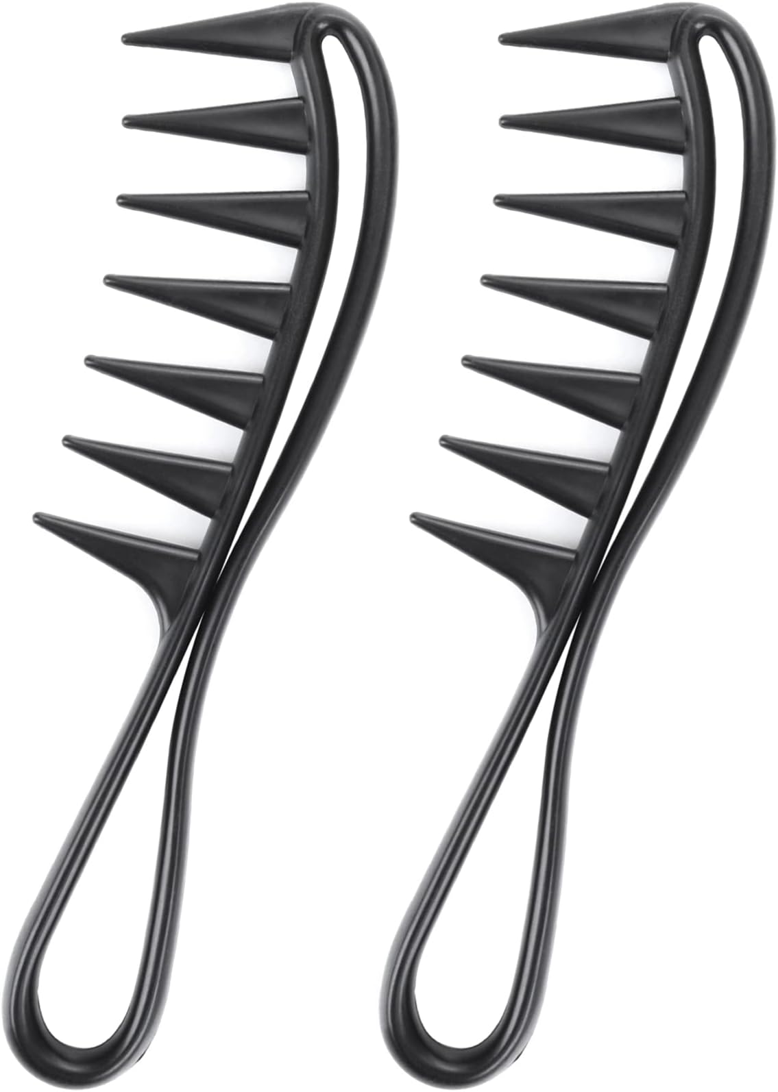 Amazon.com : WLLHYF 2 Piece Wide Tooth Comb Curling Shark Combs Hair ...