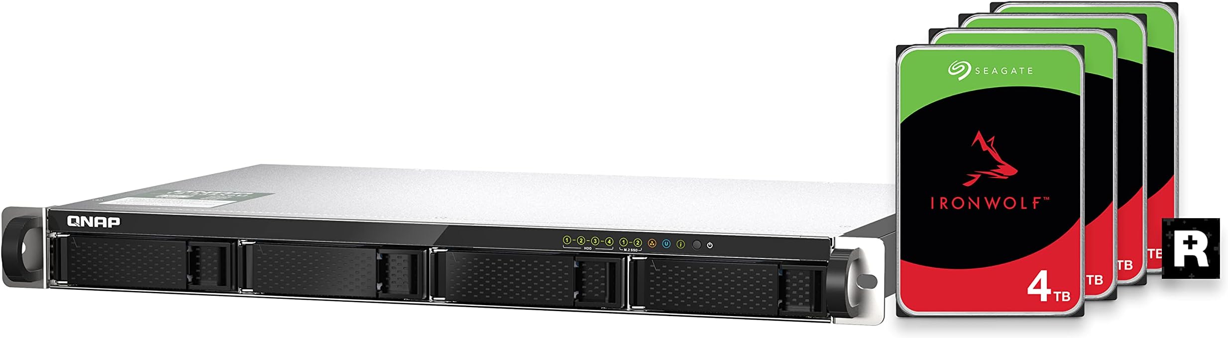 Amazon.com: QNAP 4 Bay High-Speed Short Depth Rackmount NAS with M.2 ...