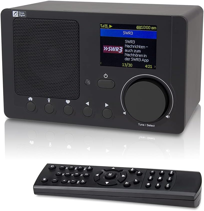 Amazon.com: Ocean Digital WR-210N Portable Internet Radio Wi-Fi 2.4 ...