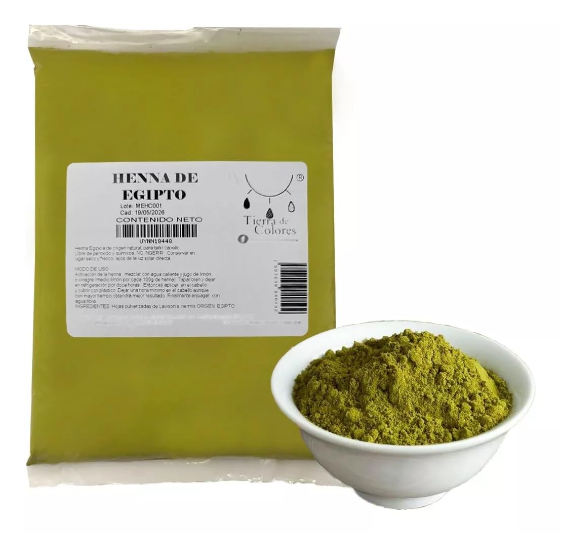 Henna de Egipto (roja) en polvo Tinte natural para Cabello 1 Kg ...