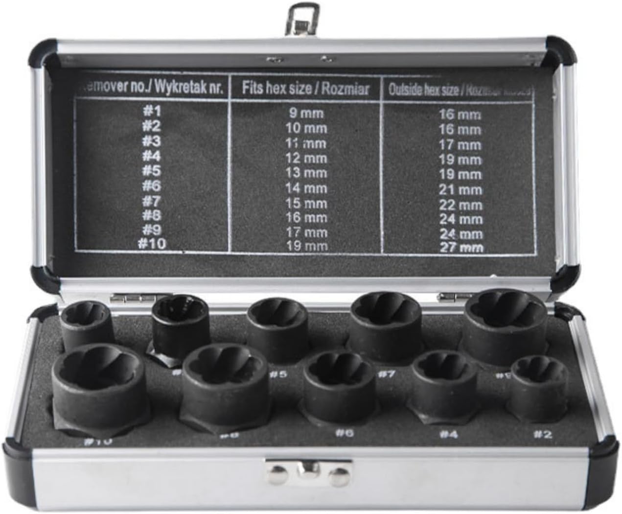 Amartisan Impact Bolt Extractor Tool, 13PC Bolt Nut Removal Extractor ...