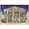 Nostalgic Christmas Roundabout Carousel A4 Traditional German Advent ...