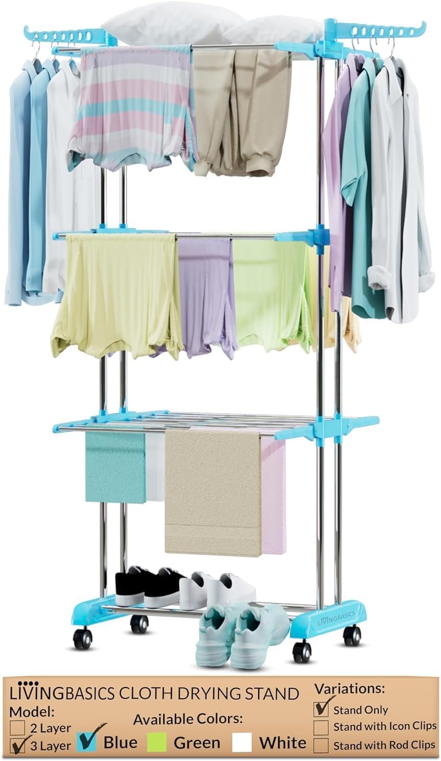 Synergy - Premium Heavy Duty Stainless Steel Foldable Cloth Drying ...