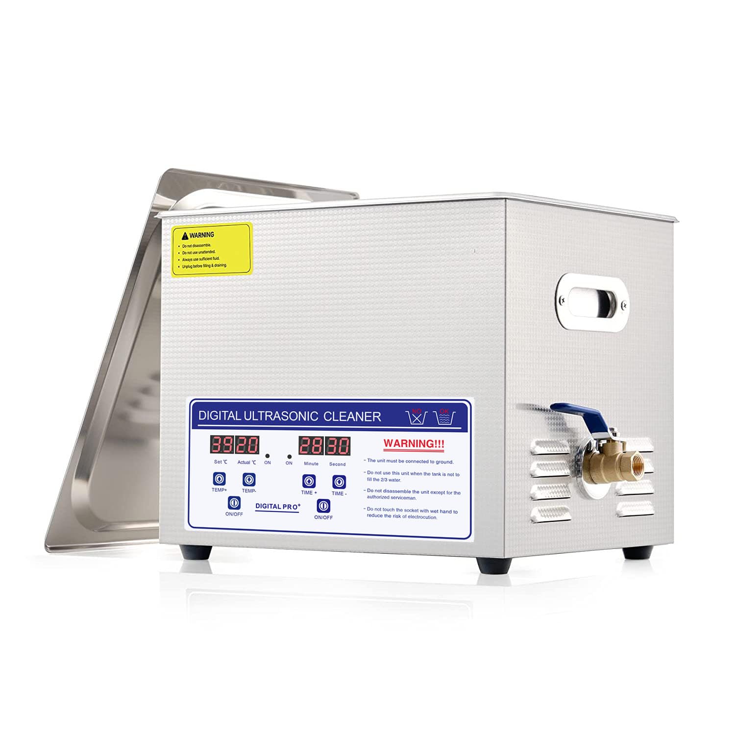 Snapklik.com : PNKKODW Professional Ultrasonic Cleaner 10L Lab Sonic ...