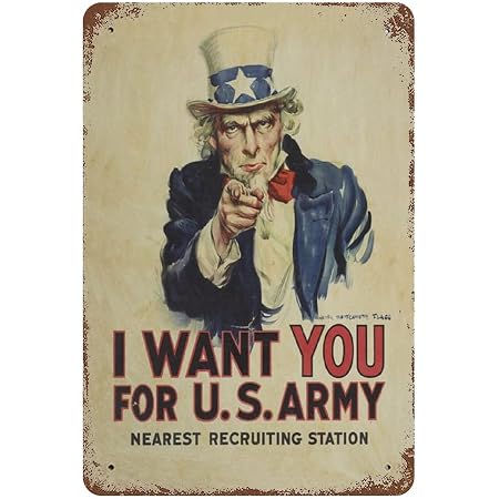 Amazon.com: PalaceLearning Uncle Sam - I Want You for U.S. Army Poster ...