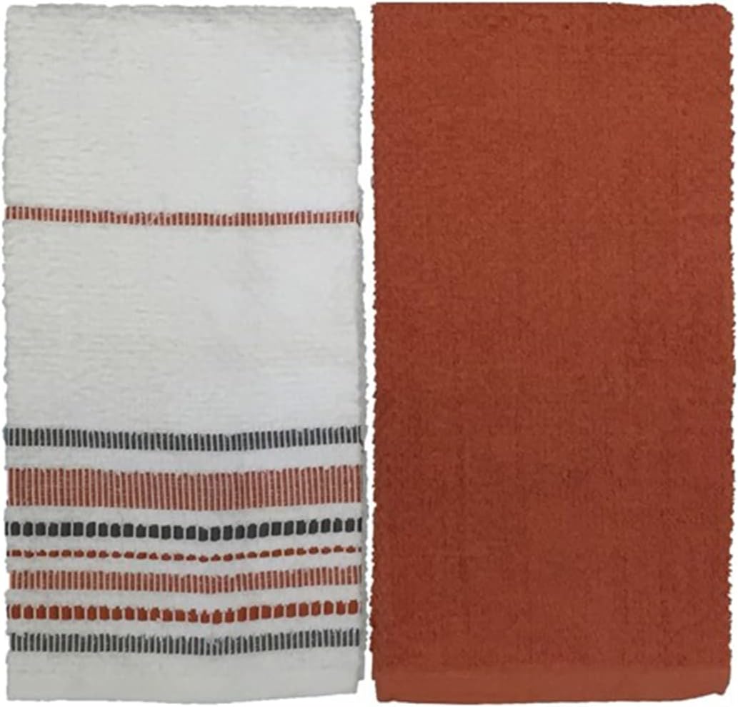 Amazon.com: Petal Cliff 4 Pack, 100% Cotton Terry Kitchen Towels - 2 ...