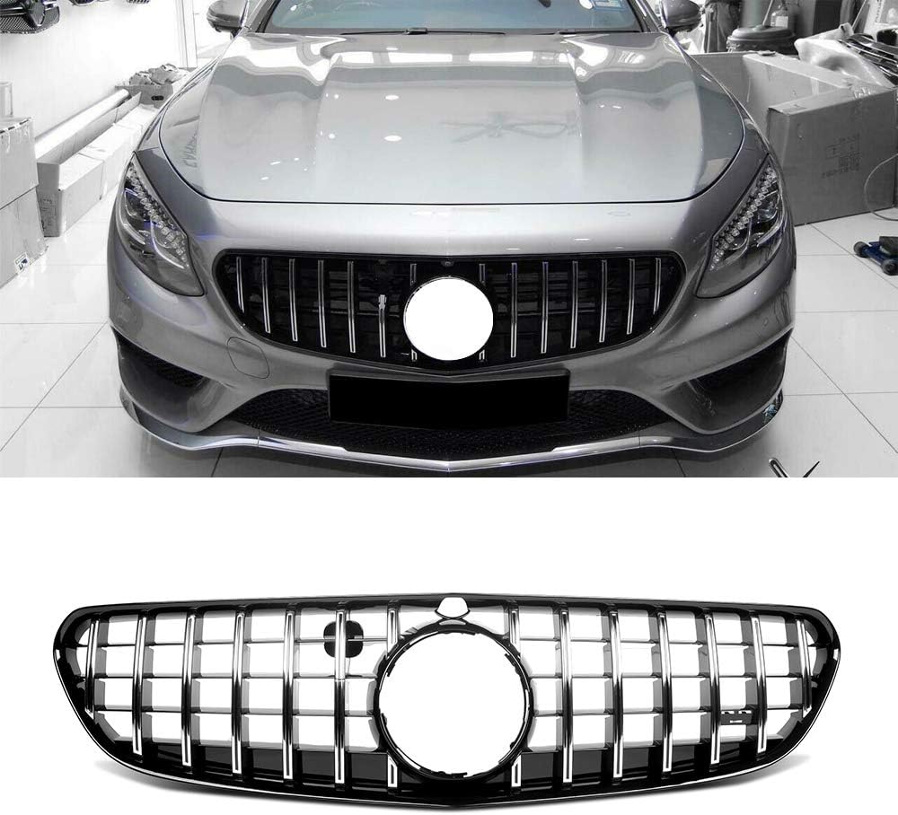 Amazon.com: GT style Front Grill Grille For Mercedes-Benz C Class W204 ...