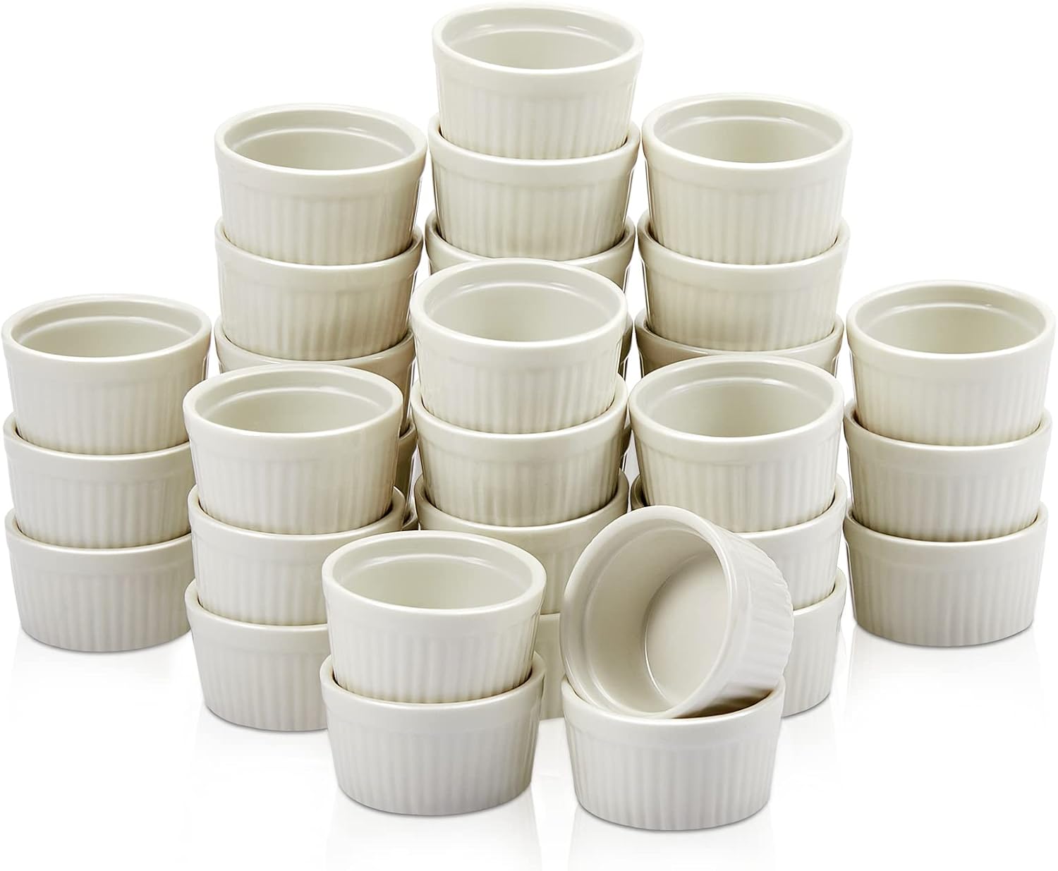 Amazon.com: Set of 36 Mini Ramekins 1.5 oz Mini Souffle Dishes ...