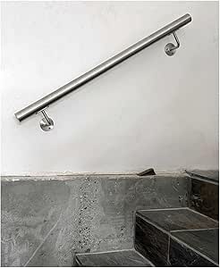 Stainless Steel Wall Mount Handrail Kit, 3ft/4ft/5ft/6ft/10ft/12ft/14ft ...