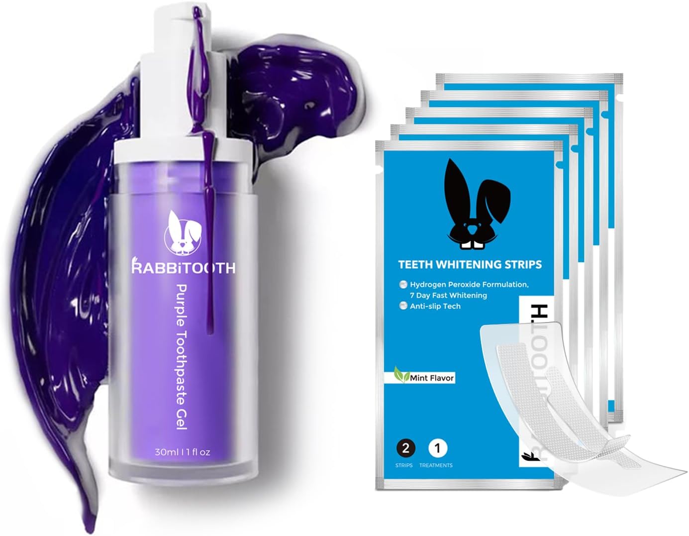 Amazon.com: Teeth Whitening Kit, Purple Toothpaste for Teeth Whitening ...
