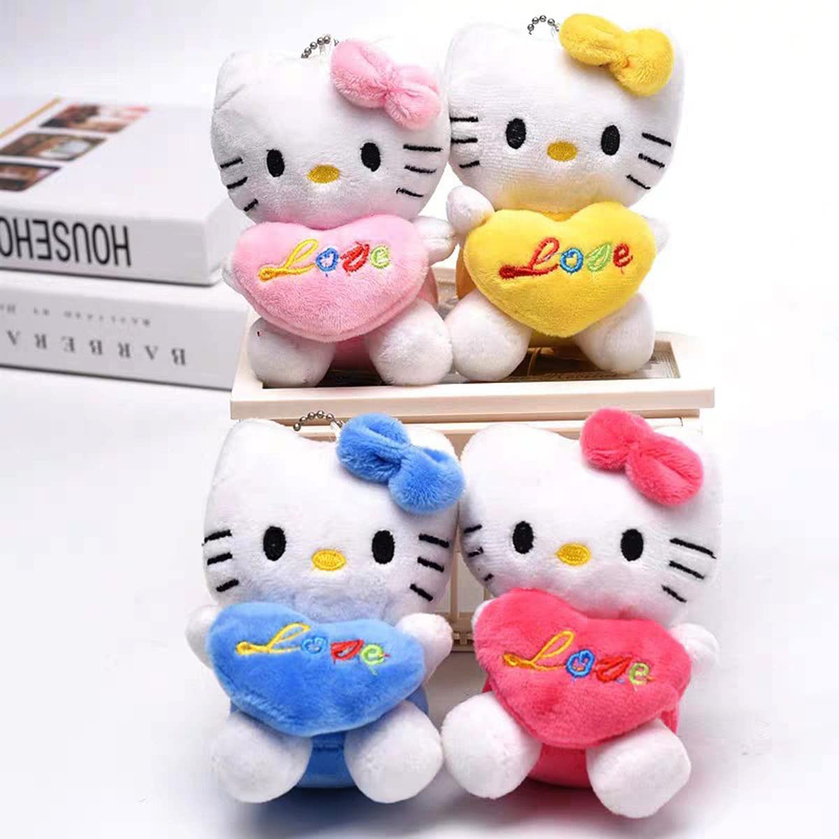 Heeva Creation Cute Kitty Soft Toy Key Chain for Bag/Door Key-Ring/car ...